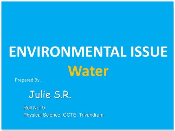 Water questionnaire | DOCX