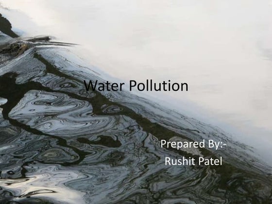 Water pollution ppt | PPT