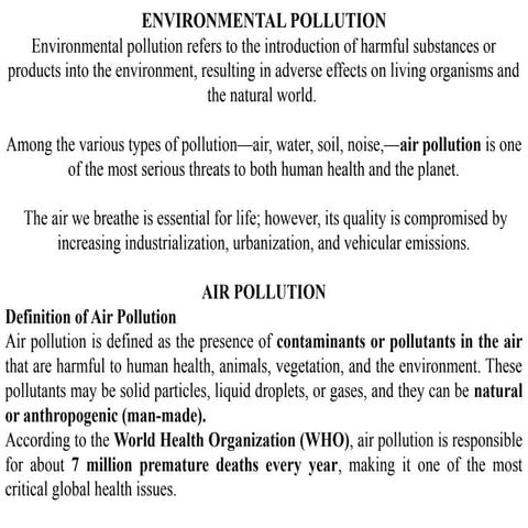 BP 206 T Environment Science Water Pollution pptx | PPTX