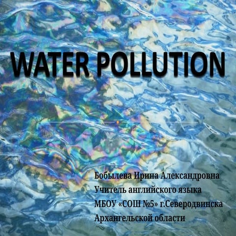 Water pollution and solutions to solve it | PPT
