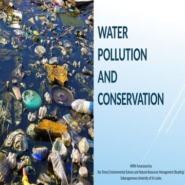 Water pollution and Conservation - for primary grades | PPTX