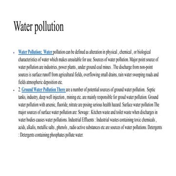 Water pollution 02.pptx.environmentalsciences.education.science | PPT