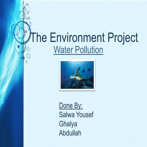 Water pollution | PPTX