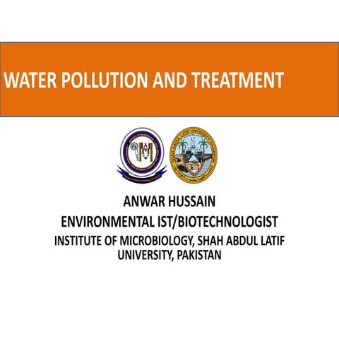 SOURCES AND EFFECTS OF WATER POLLUTANTS ON HUMAN HEALTH, QUALITY ...