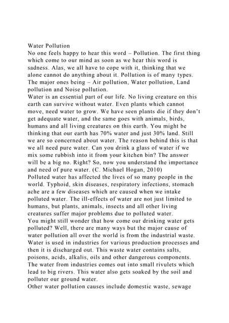 Pollution problems | PPT