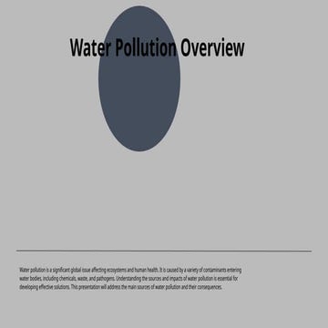 Water Pollution Overview.pptx pollution of | PPTX