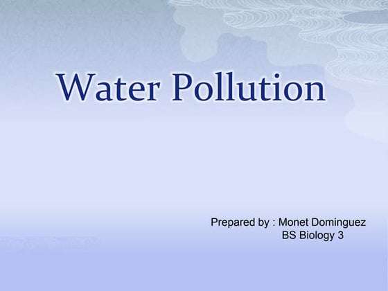 Marine pollution | PPT