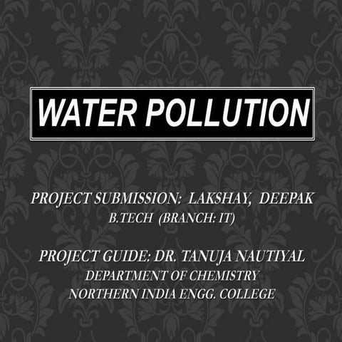 Water Pollution | PPT