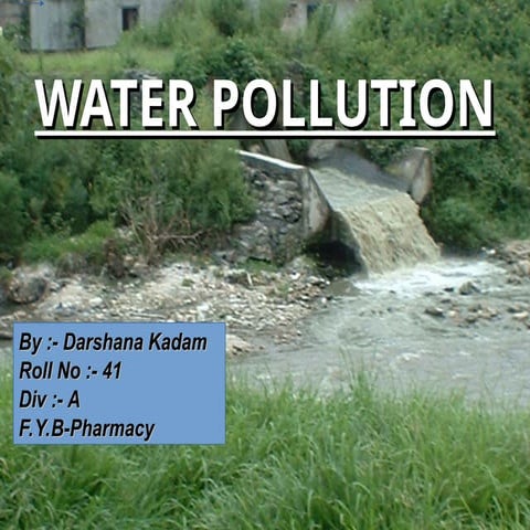 Water Pollution ppt.ppt for environmental science | PPT