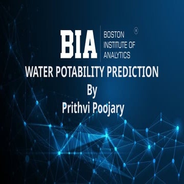 Water Potability Check: Analysis and Assessment | PPTX