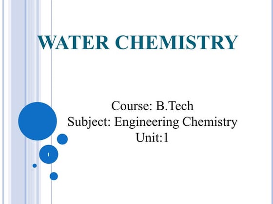 Hardness of water | PPT | Chemistry | Science