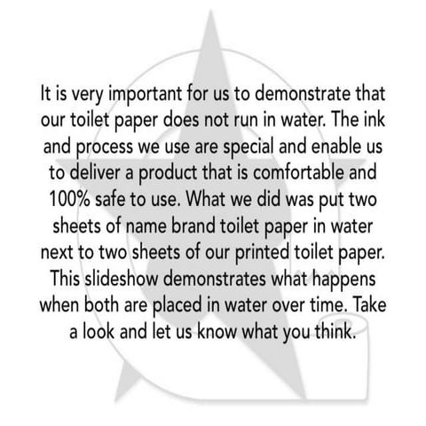 Printed Toilet Paper | PPT