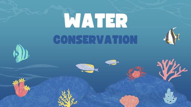 Water Conservation ppt presentation | PPT