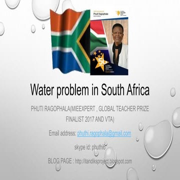 Water problem in South Africa | PPTX