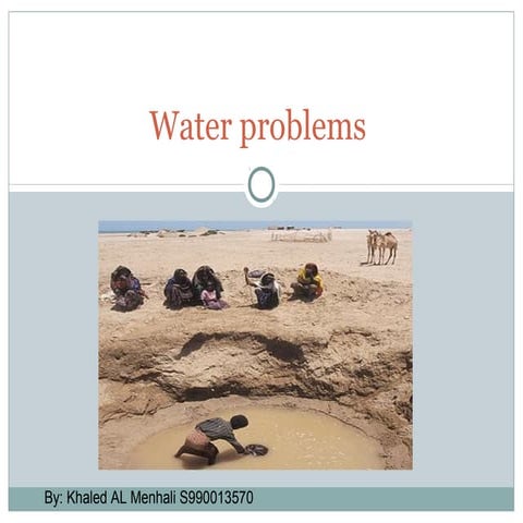 Water problems | PPT
