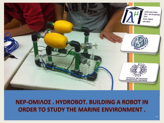 Hydrobot Water Project 2016 Experimental High School Of Mytilene Of