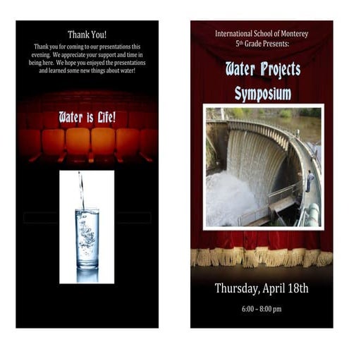 Water project program | DOCX