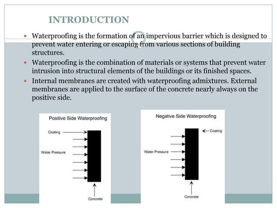 Water proofing in buildings | PPT