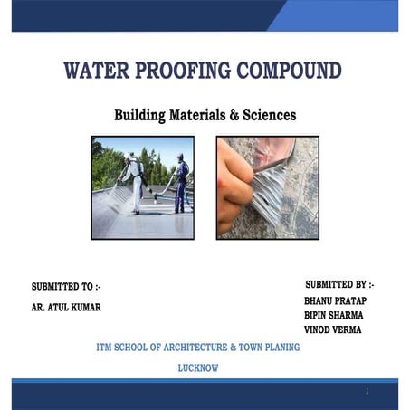 Water proofing compound | PDF