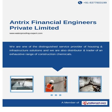 Antrix Financial Engineers Private Limited, Mumbai, Waterproofing Service | PDF