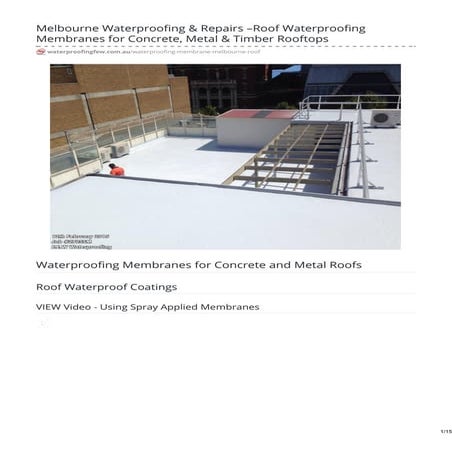 Waterproofing Method for Concrete Roof Slab - How to Repair Leaking ...