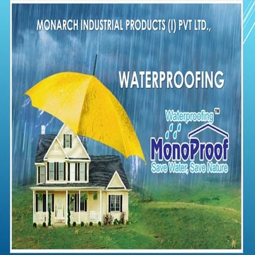 Waterproofing materials | PPTX
