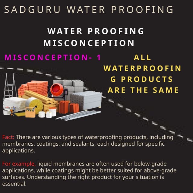 Water proofing Misconception & Myths , Facts | PPTX