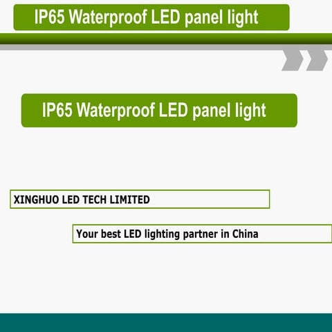 Waterproof led panel light ip65 | PPT