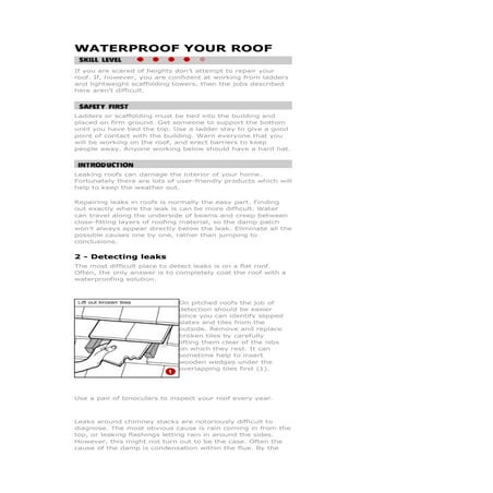 Waterproof your roof | PDF