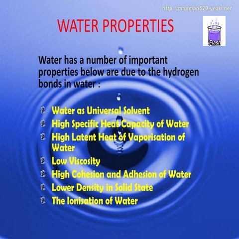 Water properties | PPTX