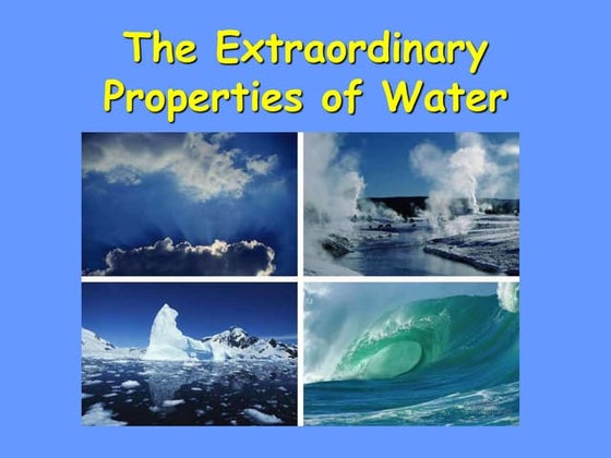 Properties of Water Presentation | PPTX