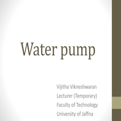 Water pump | PPTX