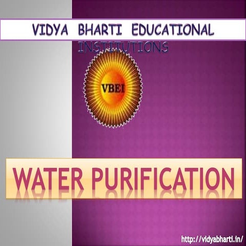 Water purification | PPTX