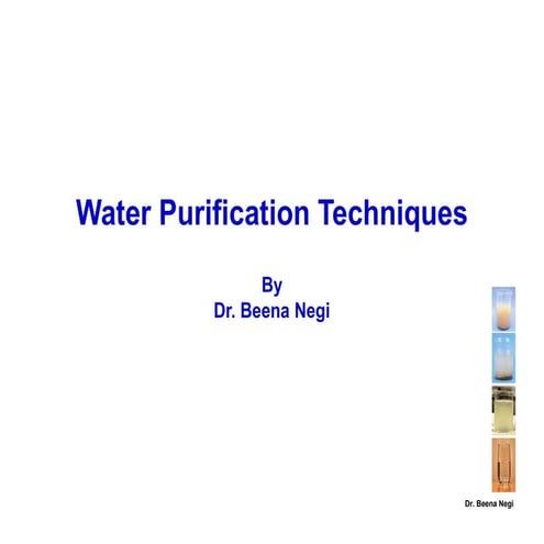 Water purification methods | PPTX
