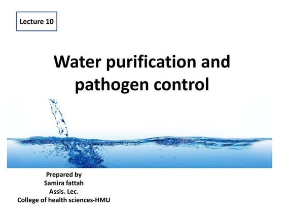 Disinfection of water | PPTX