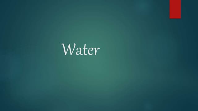 ADVANCED WATER TREATMENT PROCESS | PPTX