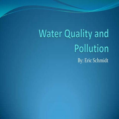 Water Quality and Pollution | PPTX