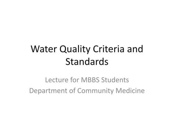 WHO And BIS std- for water quality .pptx