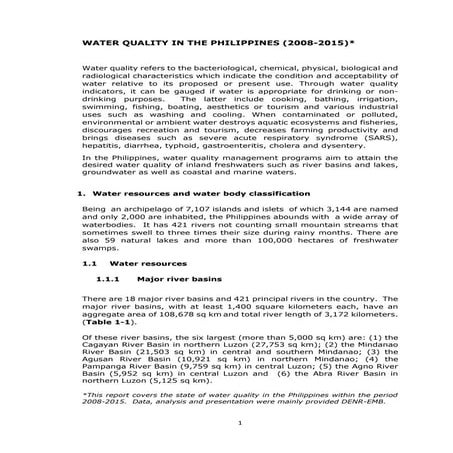 R.A. 9275 Philippine Clean Water Act of 2004 | PPTX
