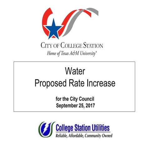 Water Rate Increase | PPT