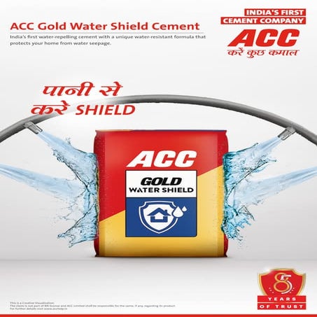 Water Repelling Gold Water Shield Cement - ACC Help | PDF