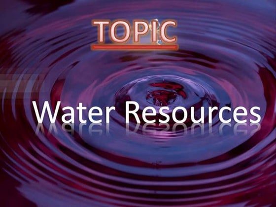 Water resouces ( class 10 ) | PPTX