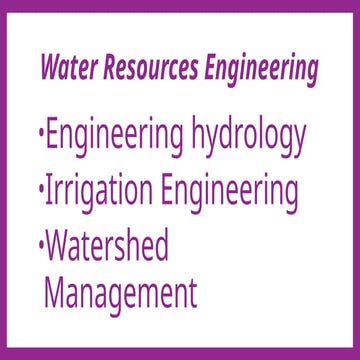 Water Resource Engineering: Types of hydraulic structures, Irrigation ...
