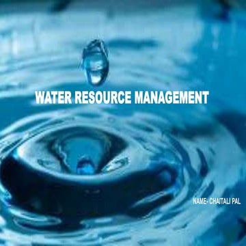 Water resource management | PPTX