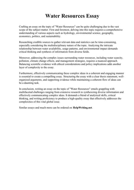 Essay On Water Shortage.pdf