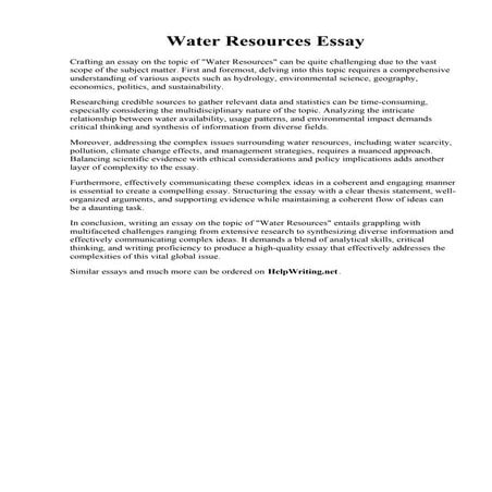 Water Resources Essay.pdf