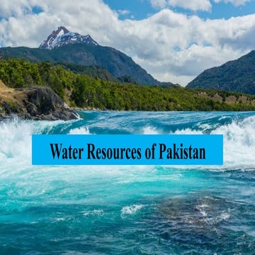 WF Studies; Water resources of Pakistan.pptx