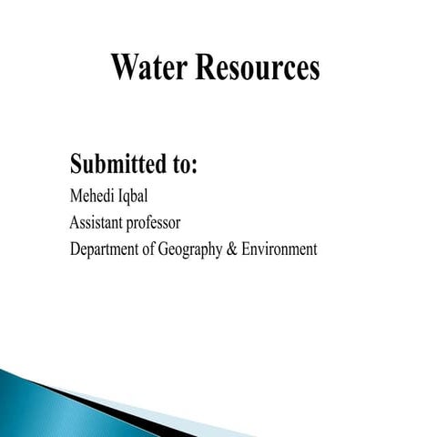 Water_resources_pptx.pptx class 10 icse geography | PPTX