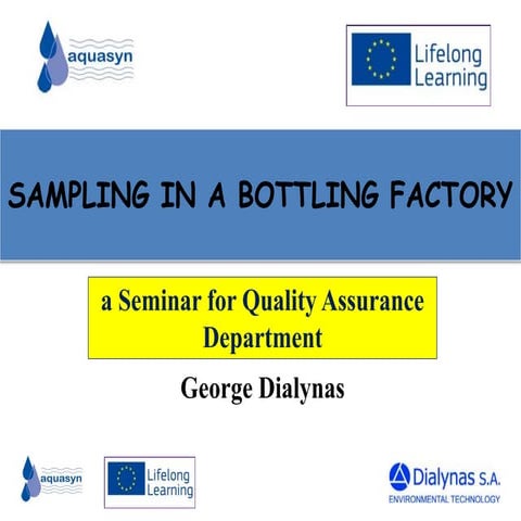 Water sampling for technical people | PPTX