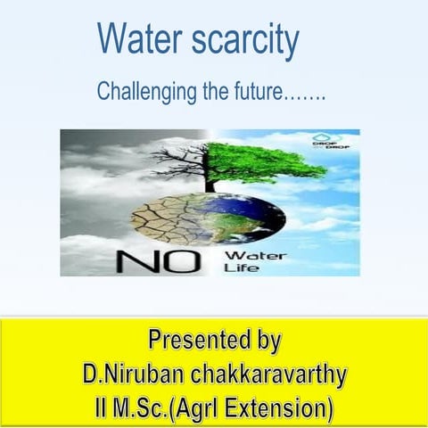 Water scarcity in india | PPT